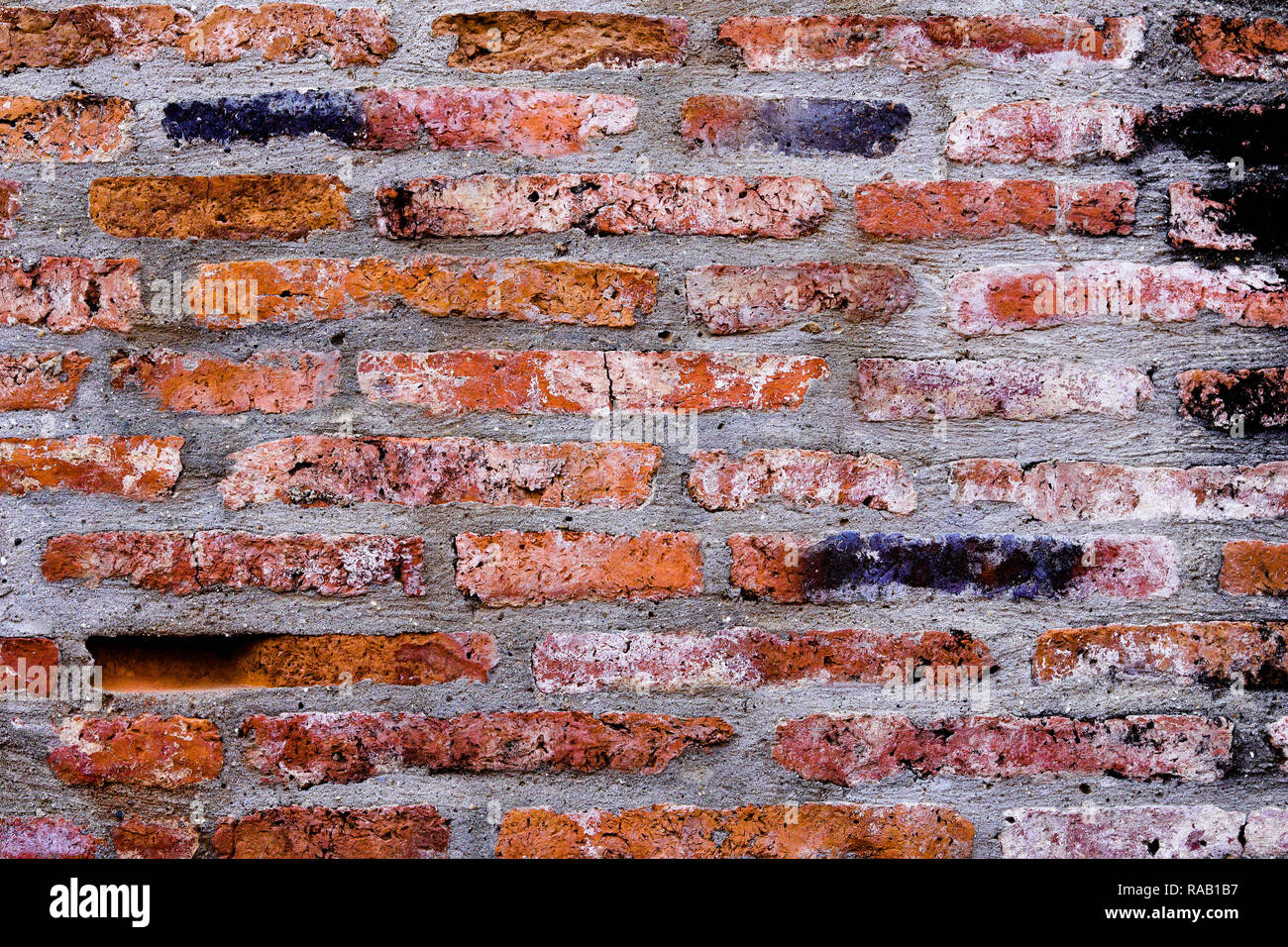 The old worn brick wall texture background. Vintage effect. - Image Stock Photo - Alamy