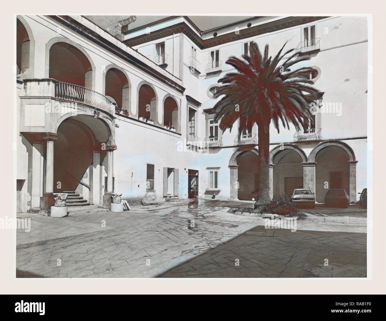 Campania, Napoli, Nola, Palazzo della Curia Vescovil. Reimagined by ...