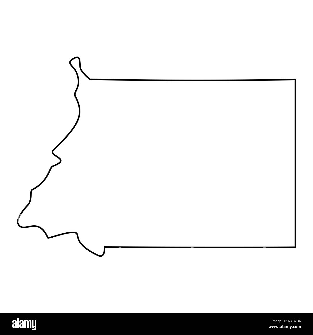 Map Of Equatorial Guinea Outline Silhouette Of Equatorial Guinea Map