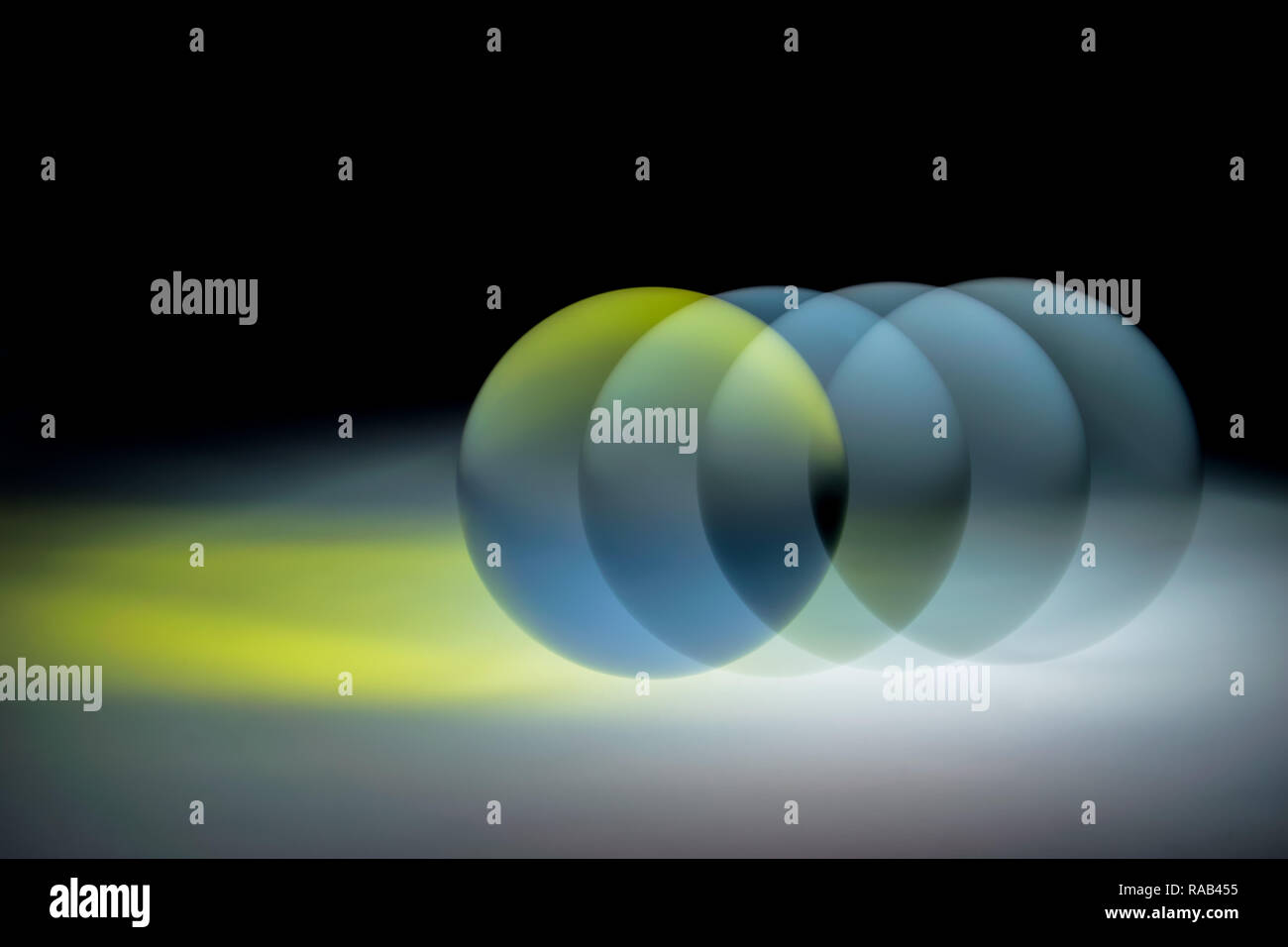 glass objects in colored stroboscope light Stock Photo - Alamy