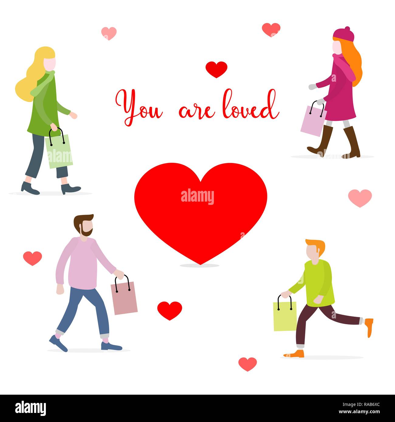 Feeling loved Stock Vector Images - Alamy