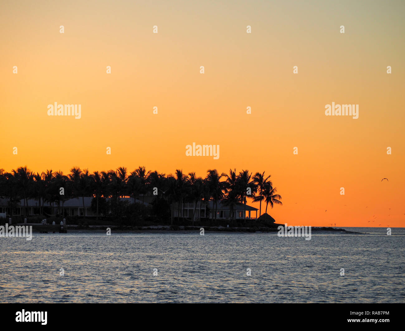 Key West sunset Stock Photo - Alamy