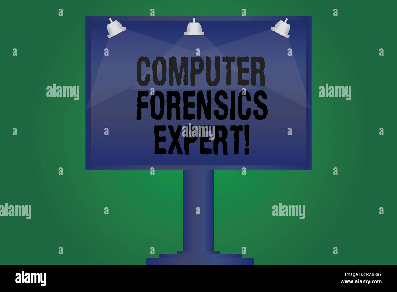 Handwriting text writing Computer Forensics Expert. Concept meaning ...