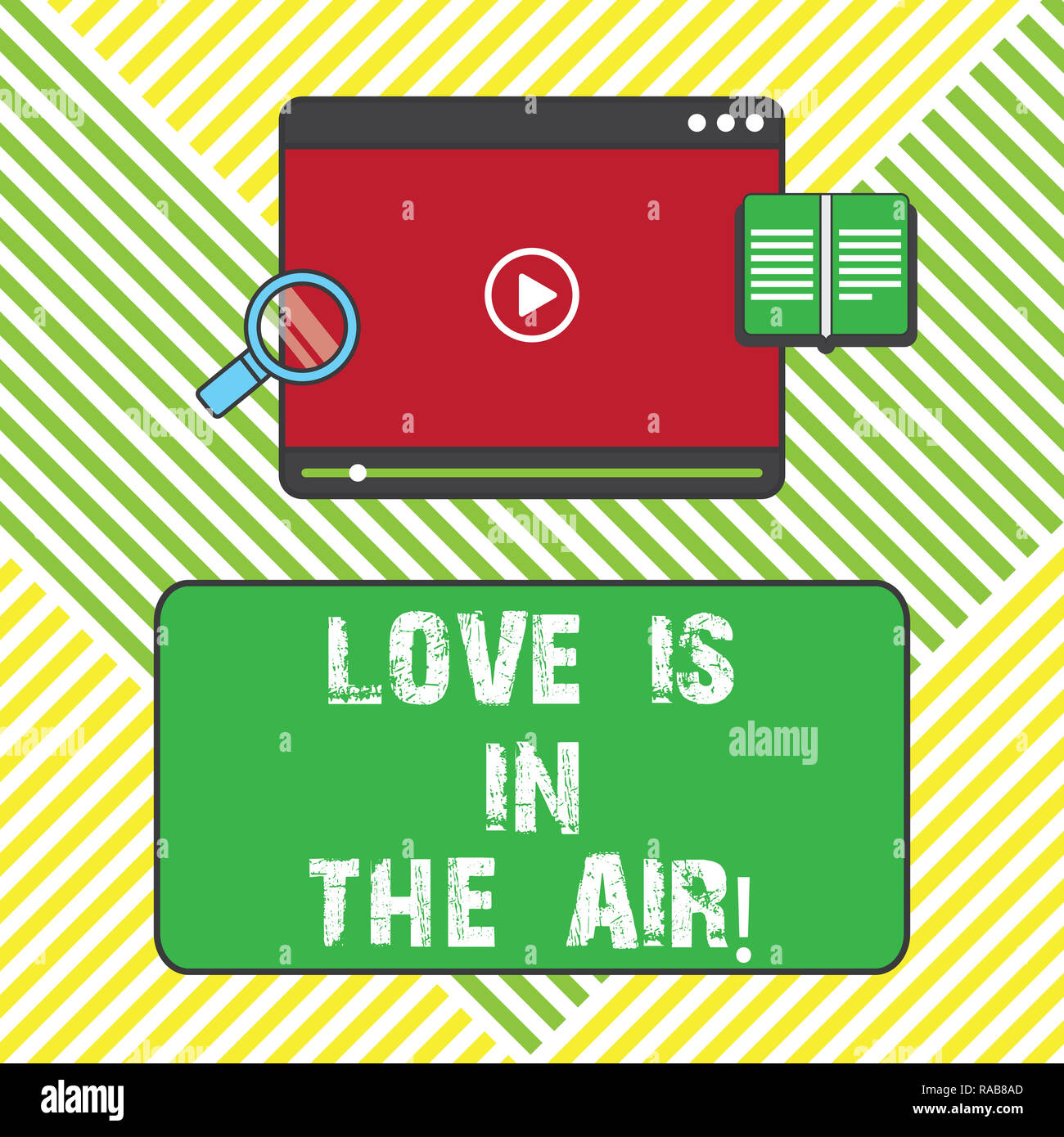 Text sign showing Love Is In The Air. Conceptual photo Roanalysistic ...