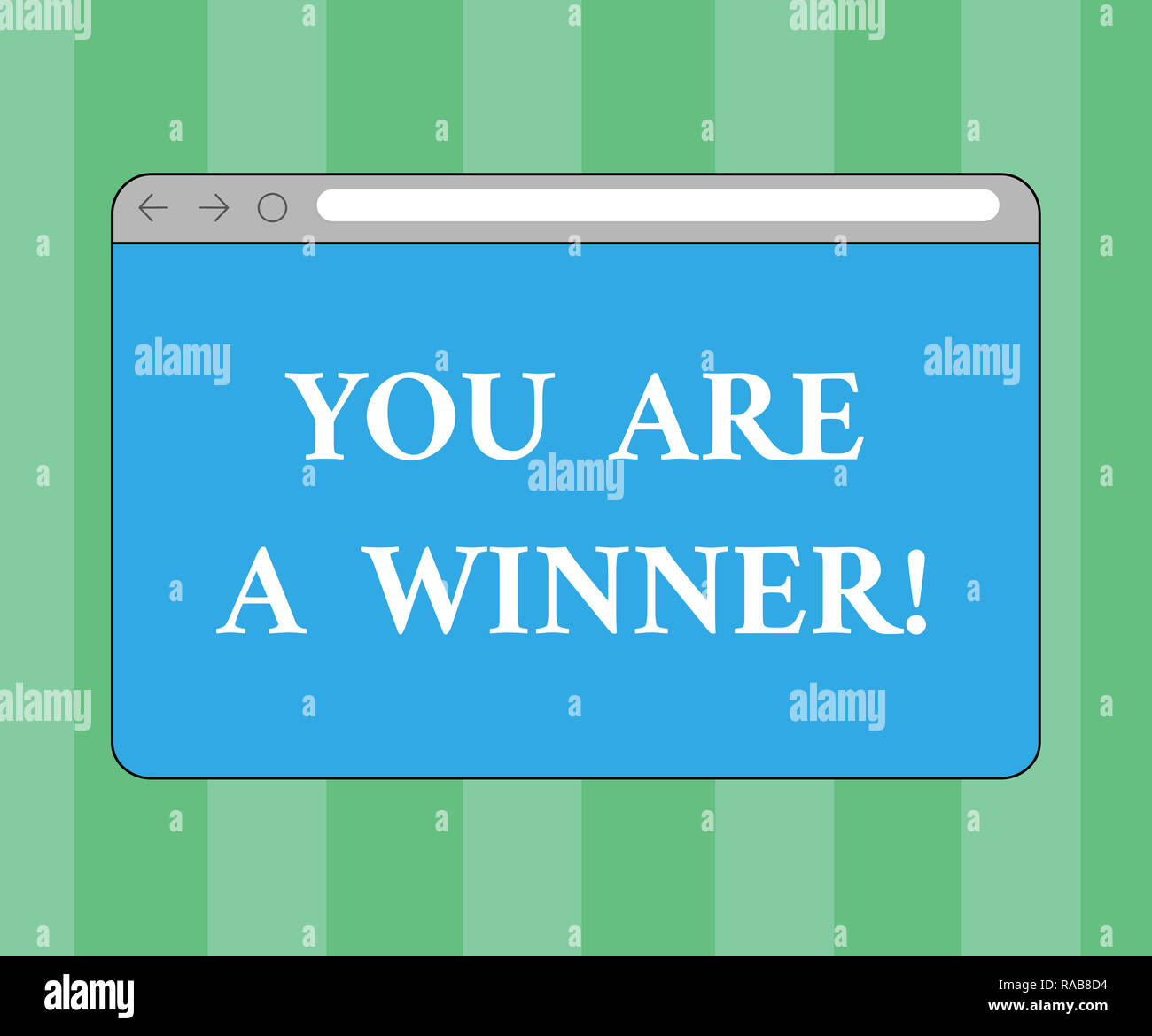 Handwriting text writing You Are A Winner. Concept meaning Motivation ...