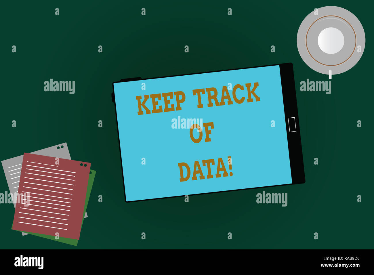 Word writing text Keep Track Of Data. Business concept for Be aware of ...