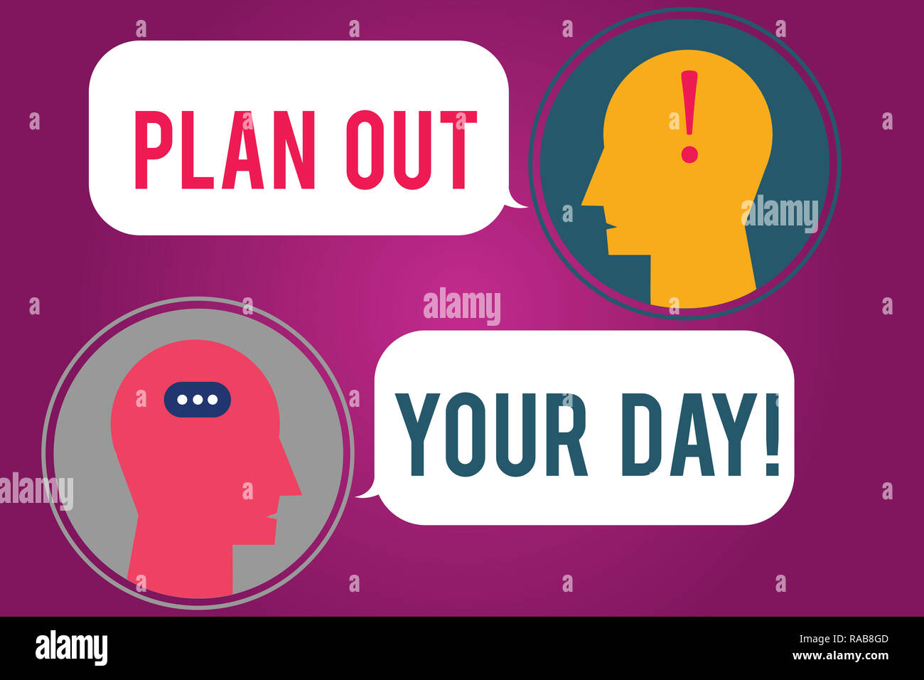 Text sign showing Plan Out Your Day. Conceptual photo Make an schedule ...