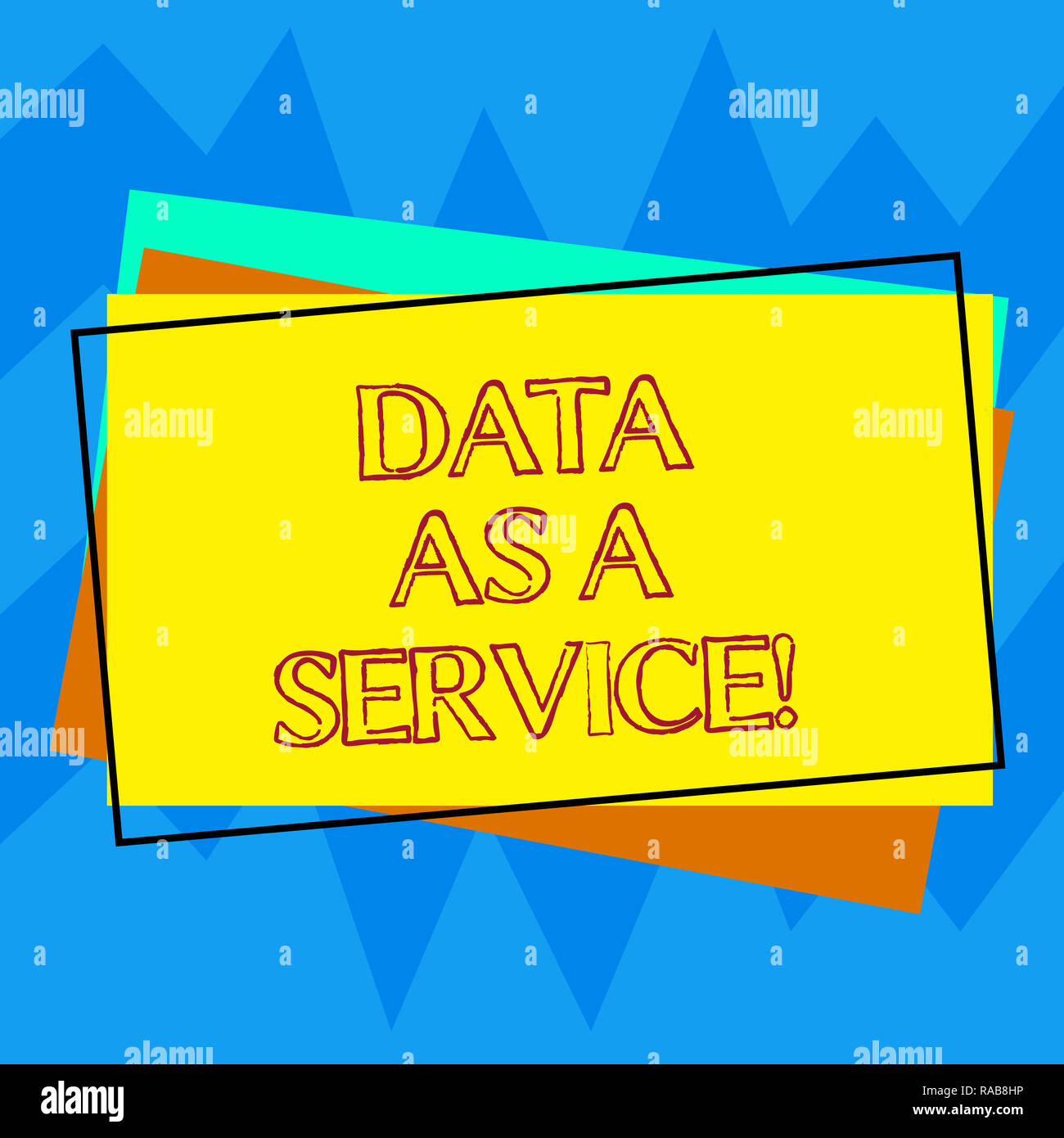 Handwriting Text Writing Data As A Service Concept Meaning Online Files Available For Customers