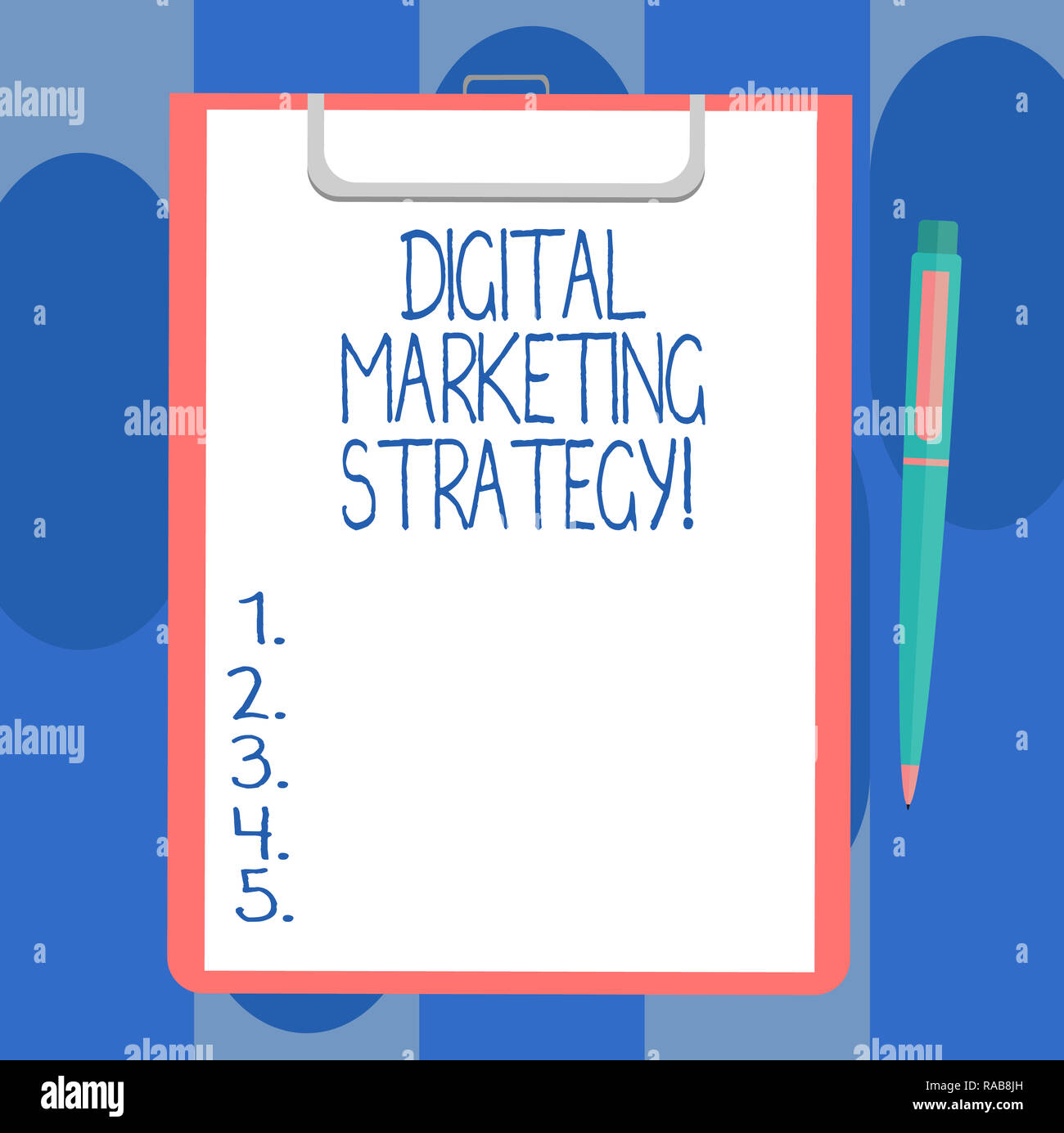 Handwriting text writing Digital Marketing Strategy. Concept meaning ...