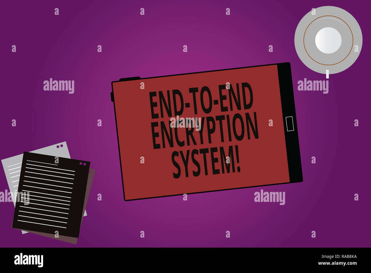 Text sign showing End To End Encryption System. Conceptual photo method ... Text sign showing End To End Encryption System. Conceptual photo method ...