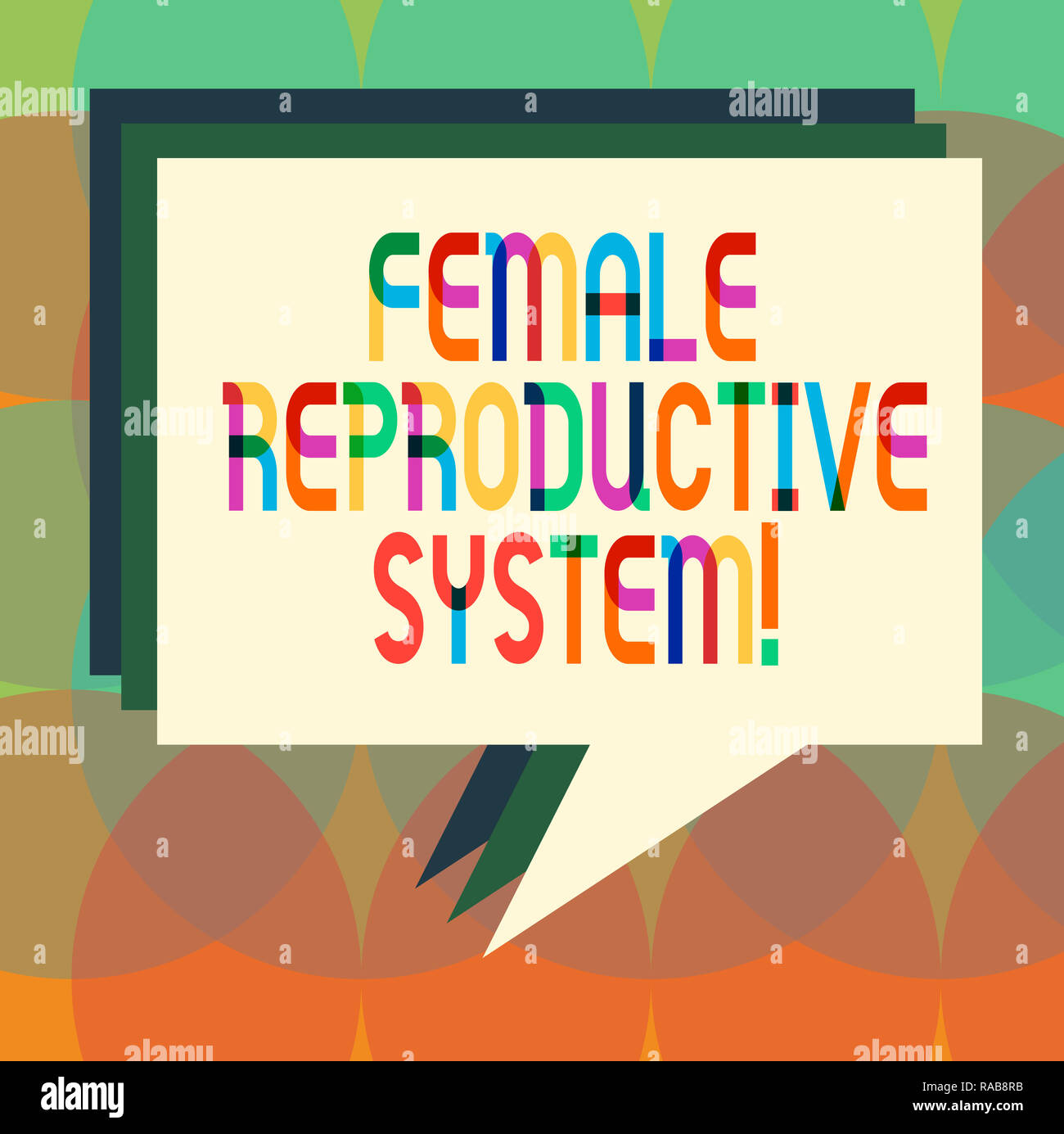 Word writing text Female Reproductive System. Business concept for ...