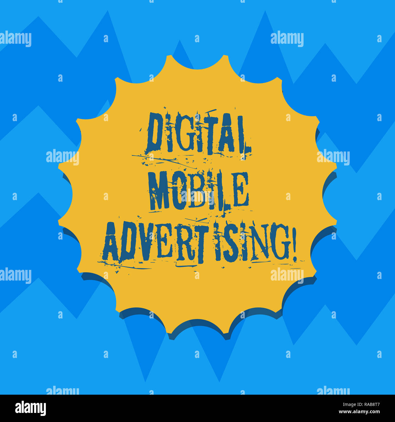 Text sign showing Digital Mobile Advertising. Conceptual photo form of ...