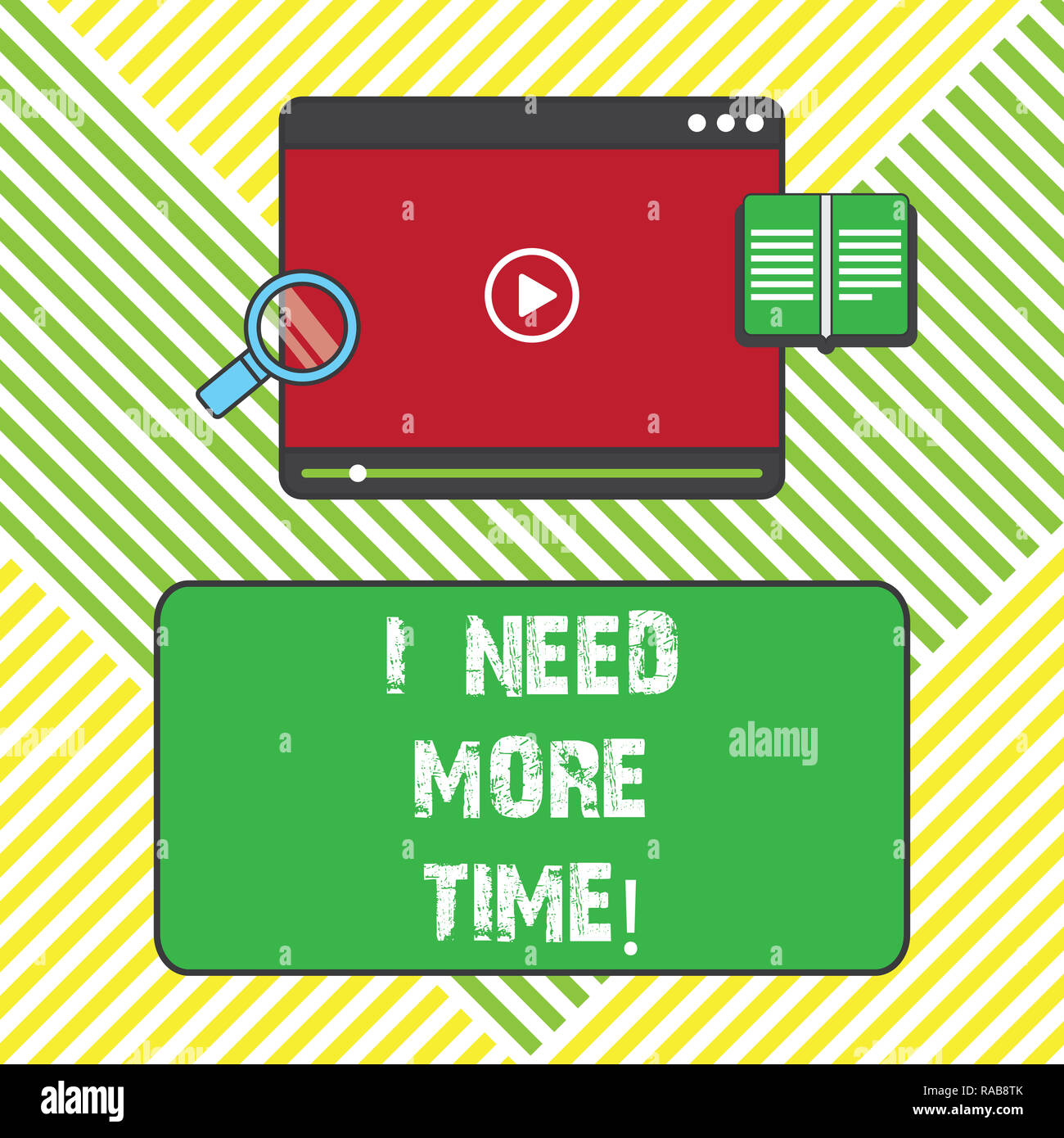 Text sign showing I Need More Time. Conceptual photo Needing extra ...