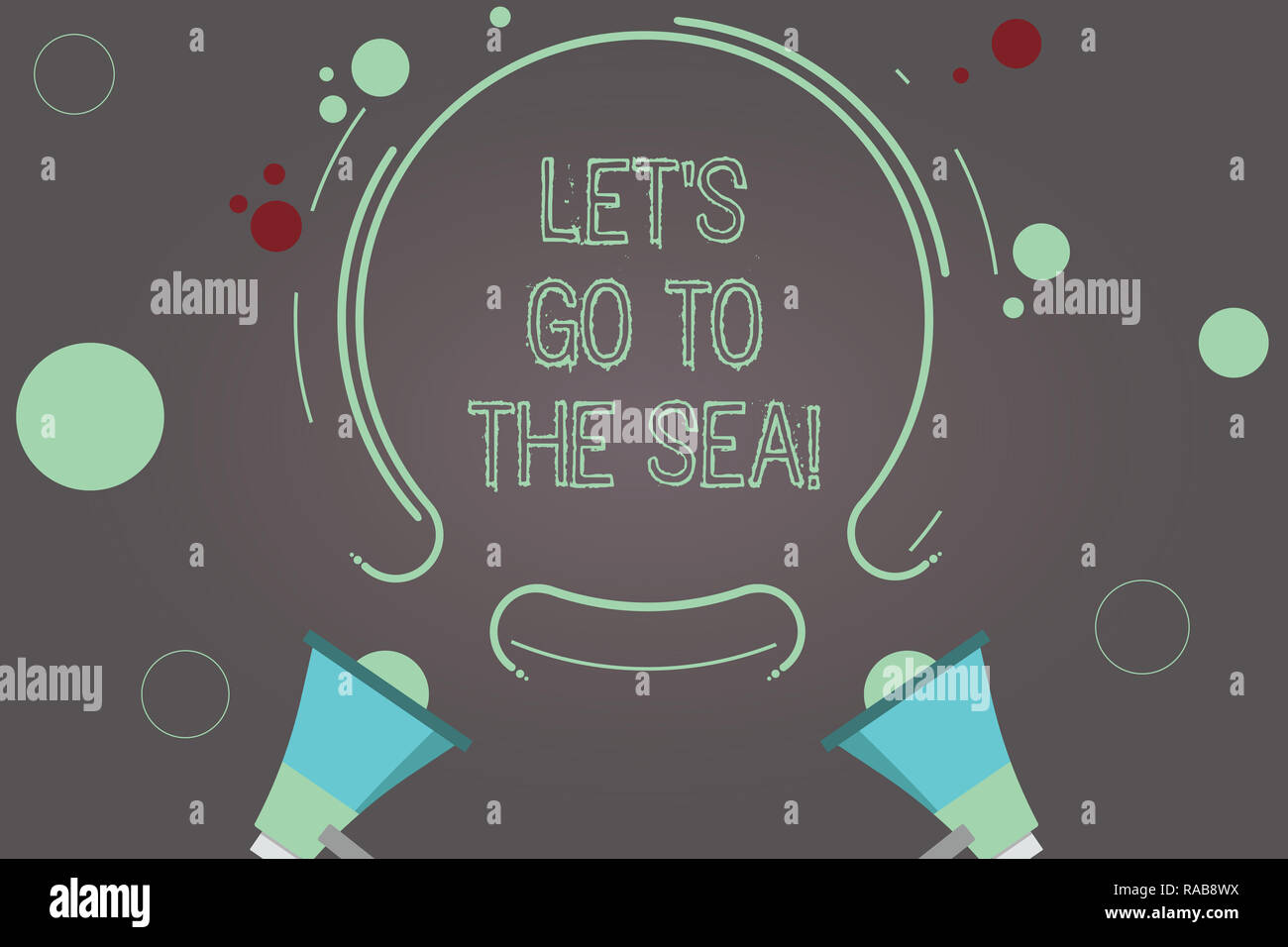 Handwriting text Let S Is Go To The Sea. Concept meaning Invitation to ...