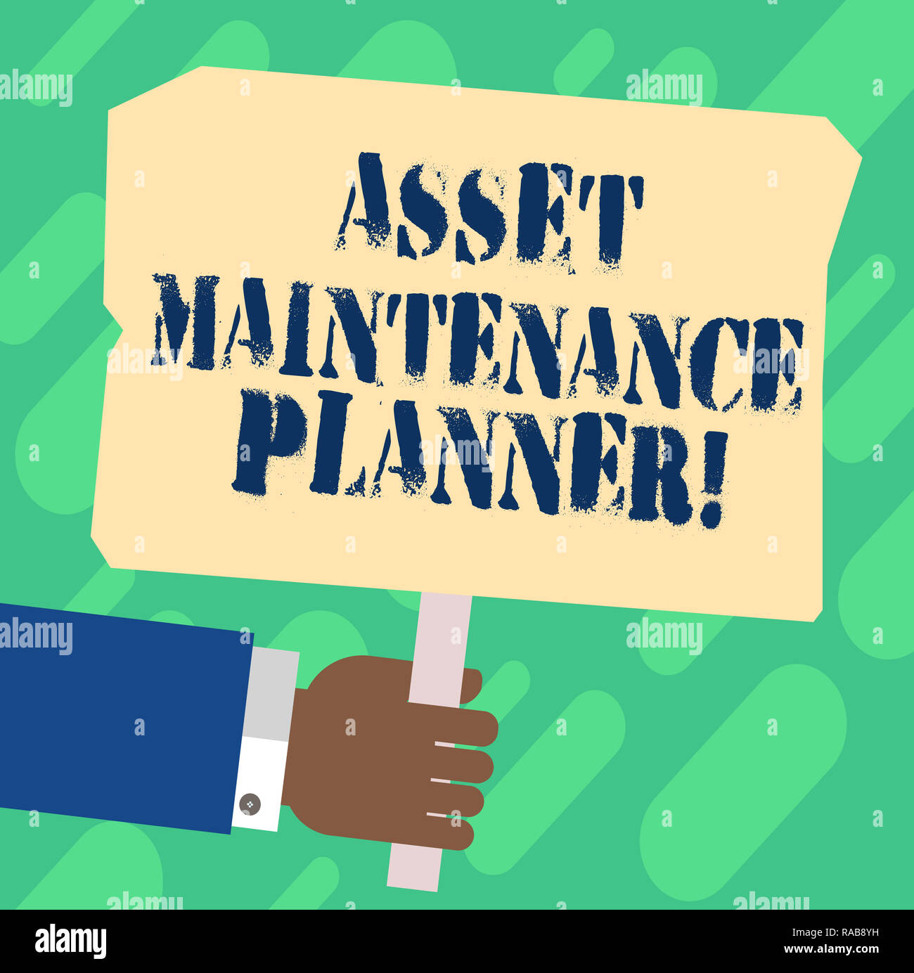 Handwriting text Asset Maintenance Planner. Concept meaning Ability to ...