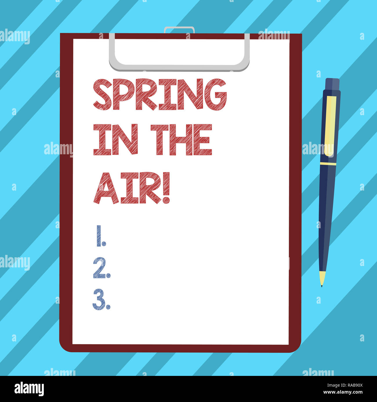 Text sign showing Spring In The Air. Conceptual photo Natural feeling ...