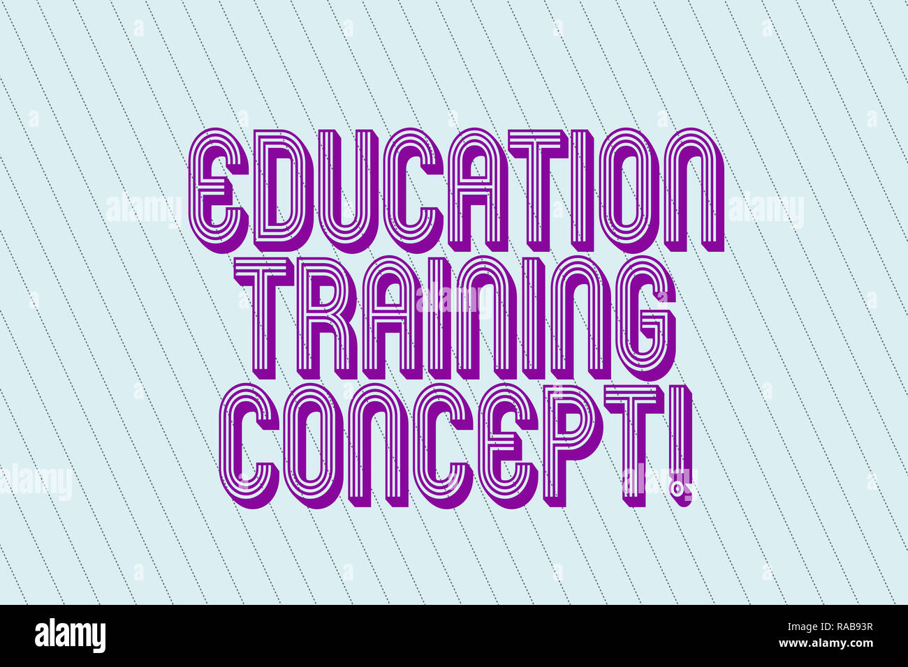 Handwriting text Education Training Concept. Concept meaning act of ...