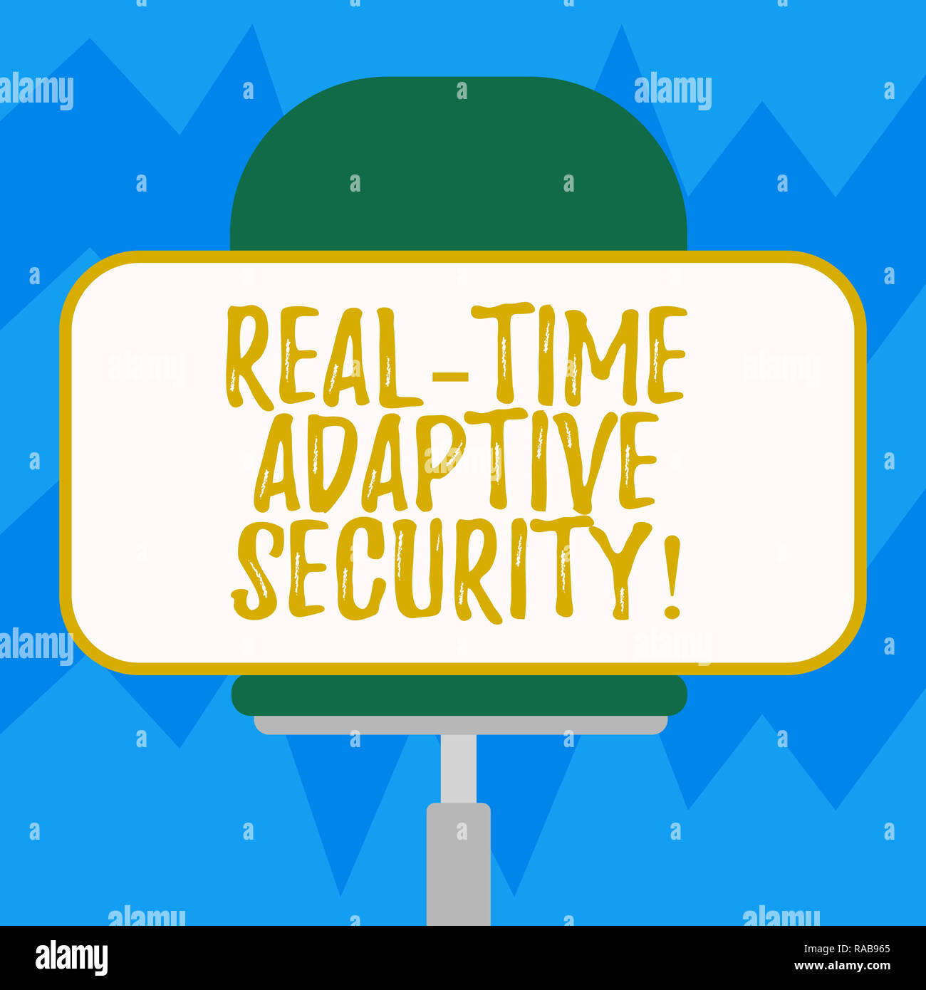 Text sign showing Real Time Adaptive Security. Conceptual photo ...