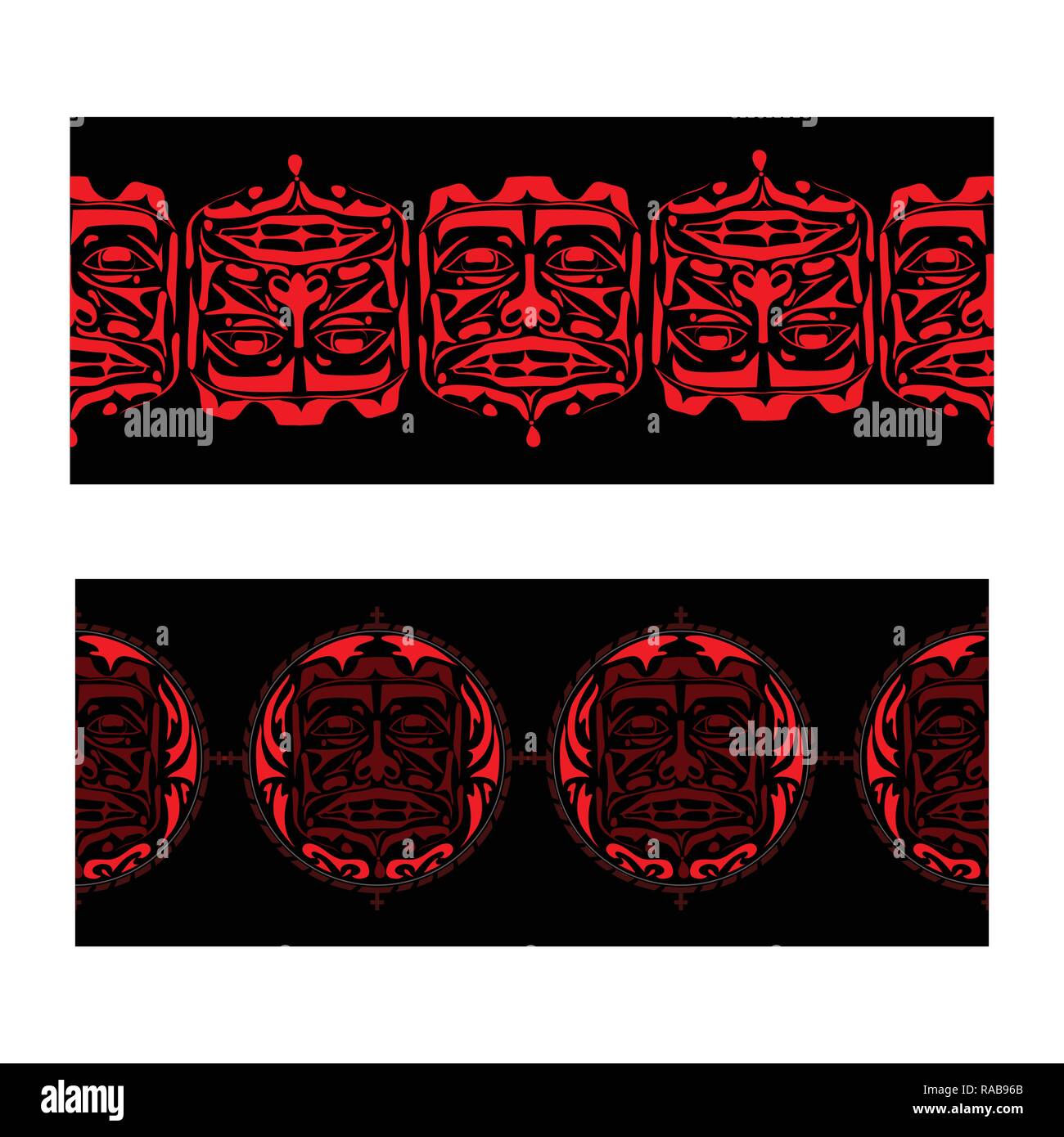 Vector illustration abstract native north american seamless pattern ...