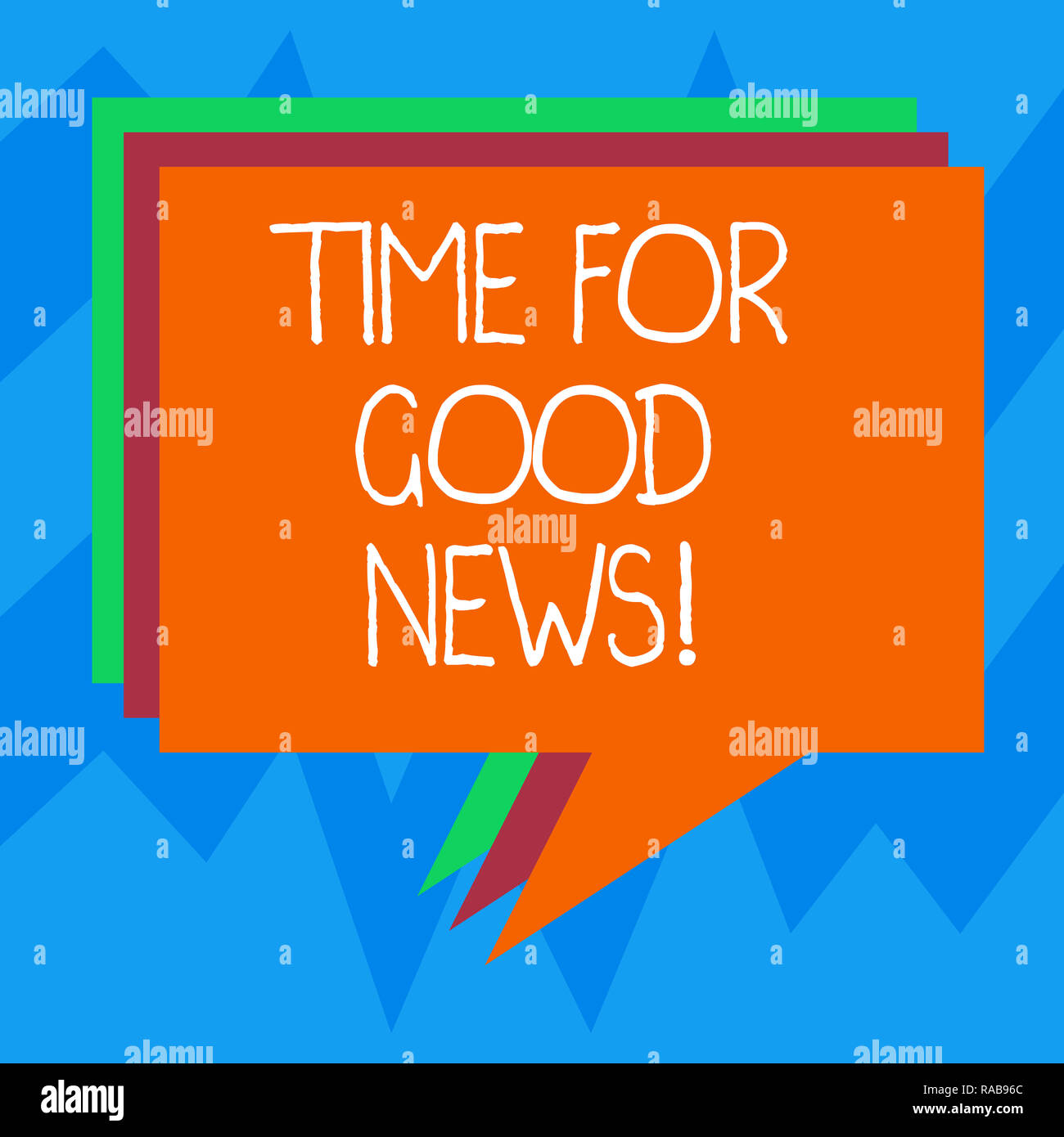 Text sign showing Time For Good News. Conceptual photo Communication of ...