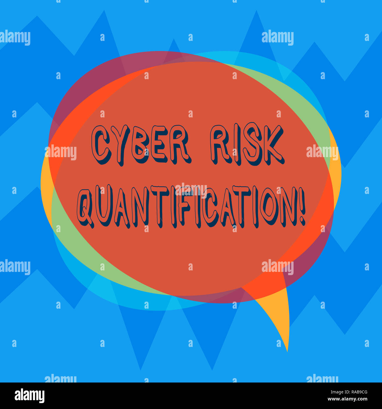 Handwriting text Cyber Risk Quantification. Concept meaning maintain an ...