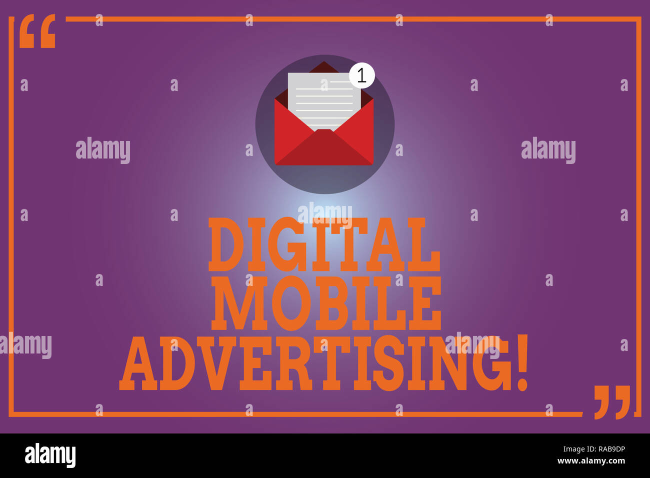Conceptual hand writing showing Digital Mobile Advertising. Business ...