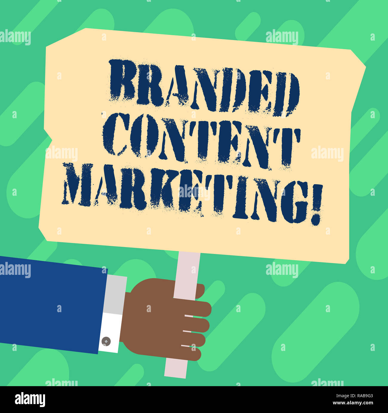 Handwriting text Branded Content Marketing. Concept meaning Involves ...