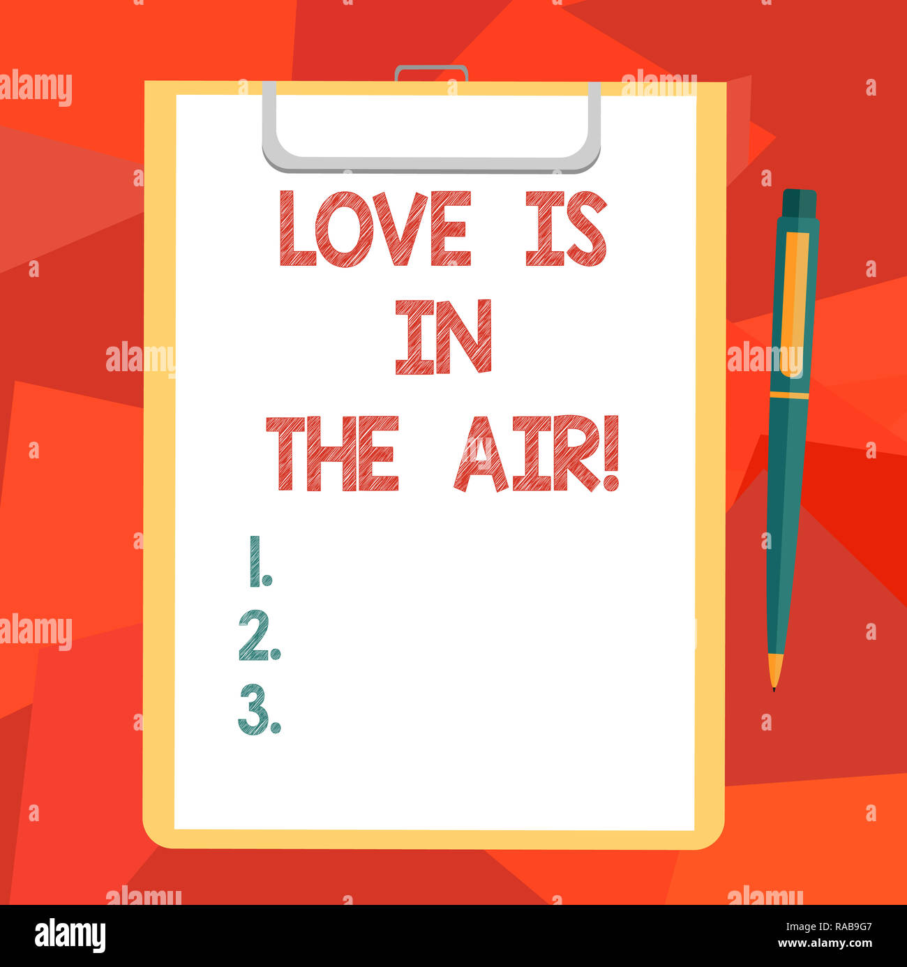 Word writing text Love Is In The Air. Business concept for ...