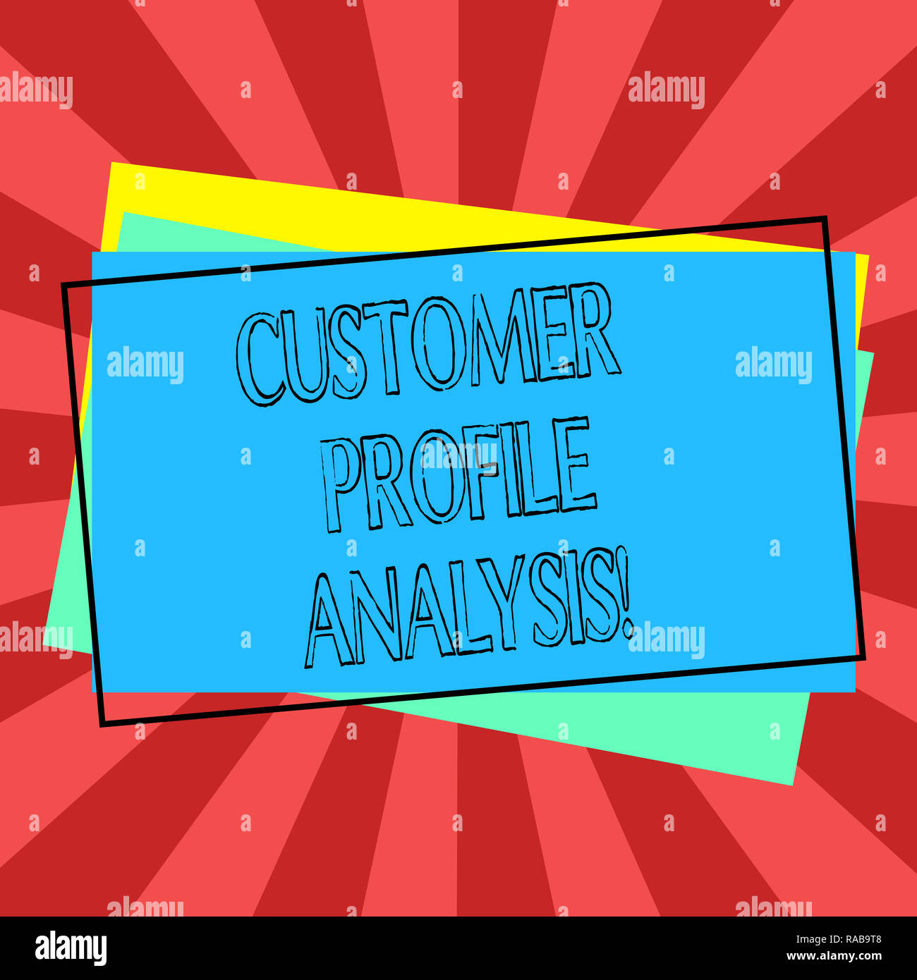 Text sign showing Customer Profile Analysis. Conceptual photo customer ...