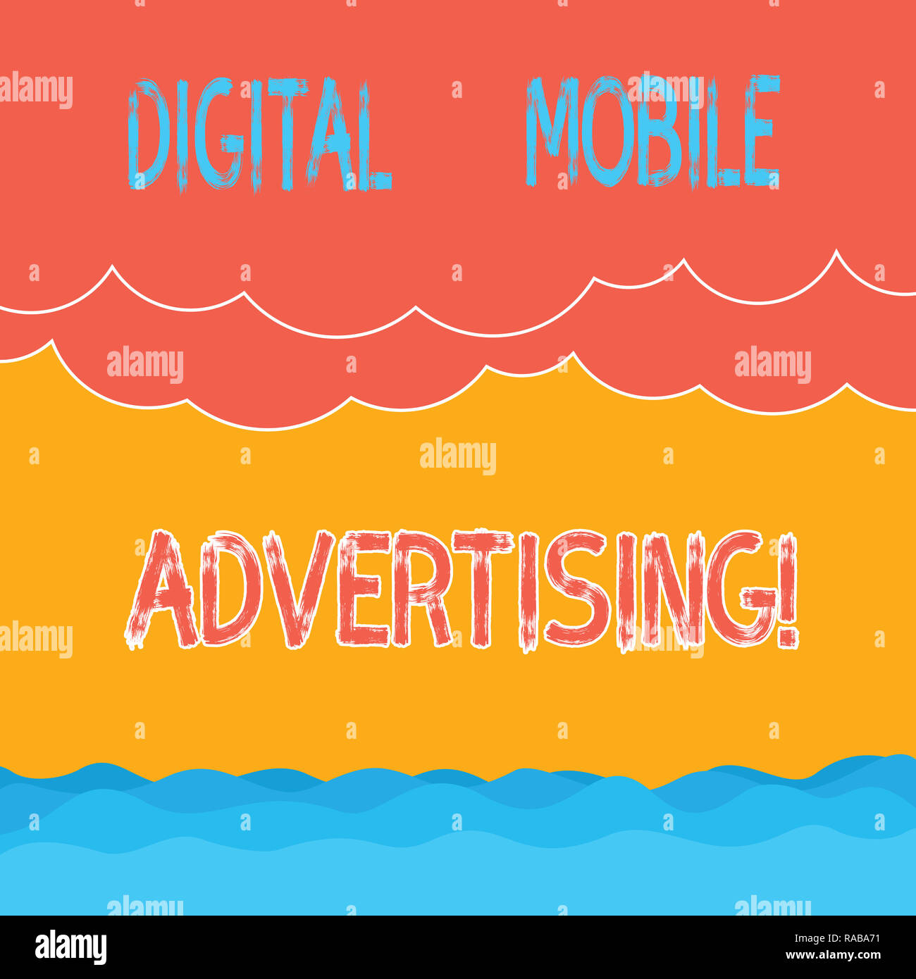 Text sign showing Digital Mobile Advertising. Conceptual photo form of ...