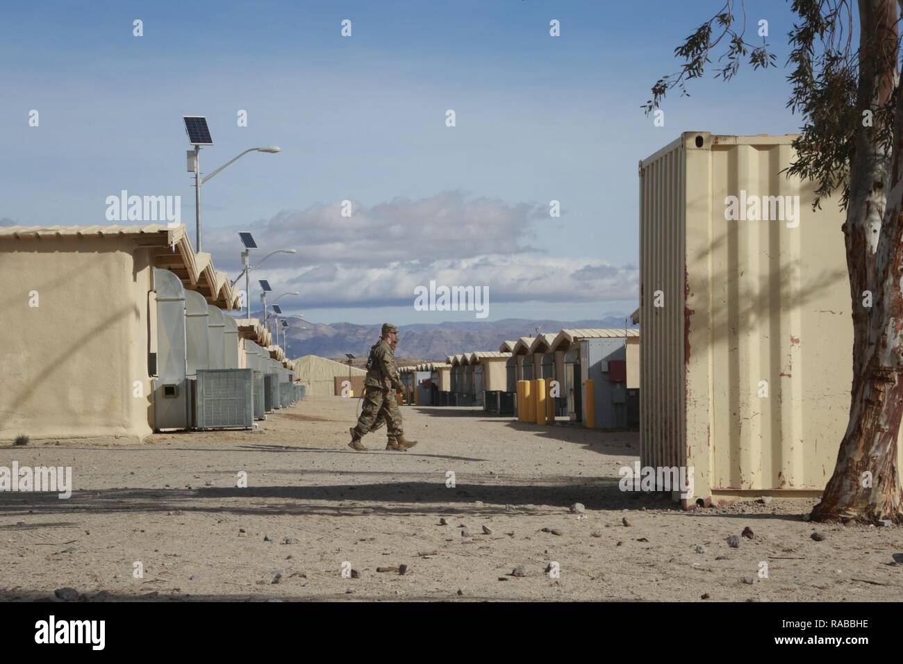 Rotational unit bivouac area hi-res stock photography and images - Alamy