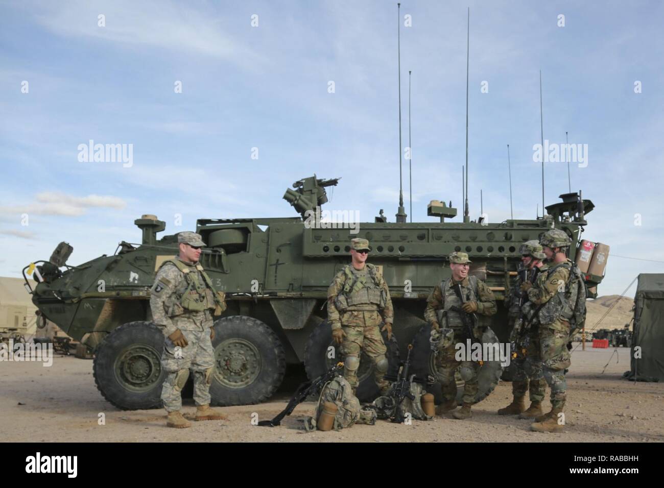 Rotational unit bivouac area hi-res stock photography and images - Alamy