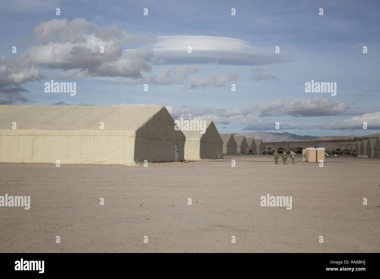 Rotational unit bivouac area hi-res stock photography and images - Alamy