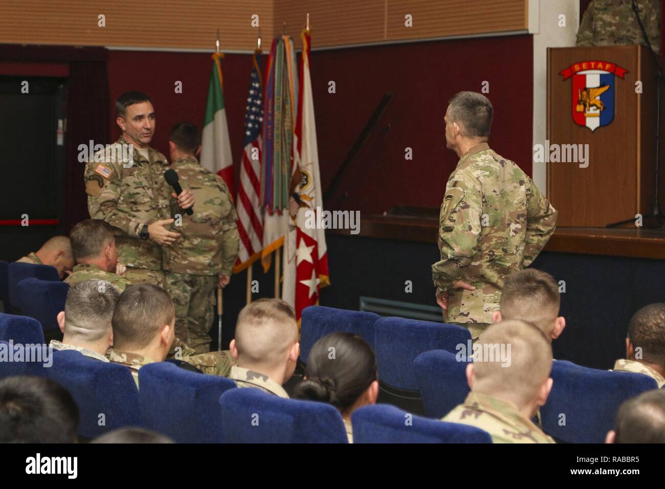 Vice Chief of Staff of the Army, Daniel Allyn visits with Soldiers and ...