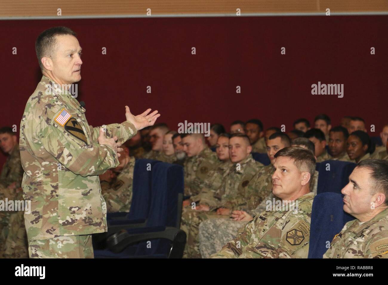 Vice Chief of Staff of the Army, Daniel Allyn visits with Soldiers and ...