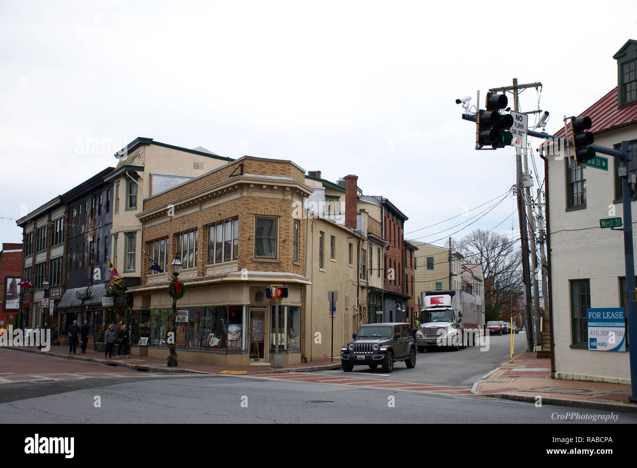 Downtown streets of Annapolis MD Stock Photo - Alamy