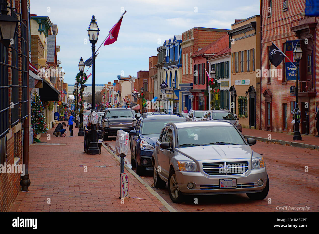 Downtown streets of Annapolis MD Stock Photo - Alamy