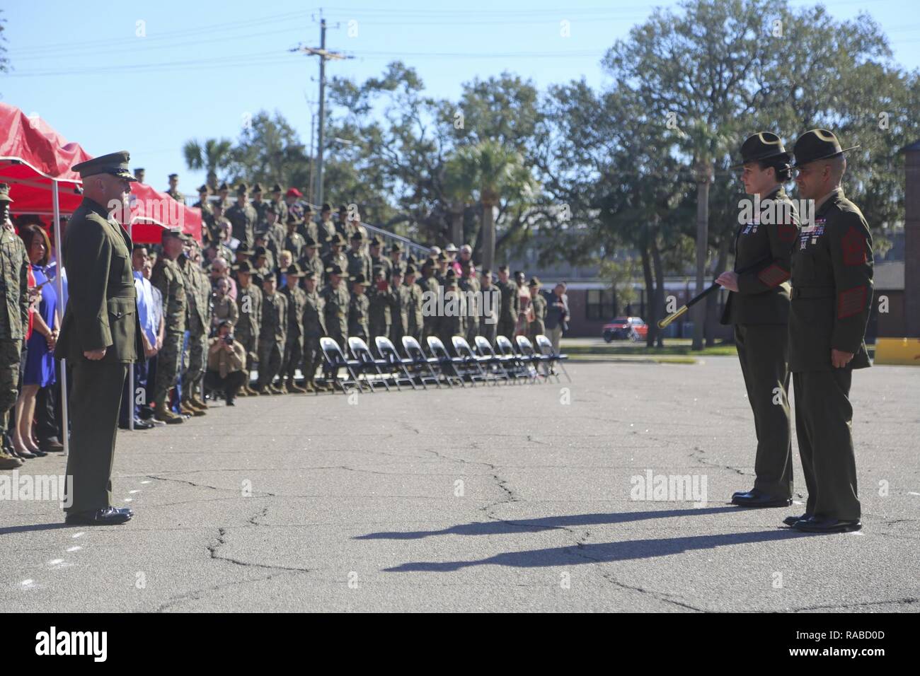 U.S. Marine Corps Brig. Gen. Austin E. Renforth, the Commanding General ...
