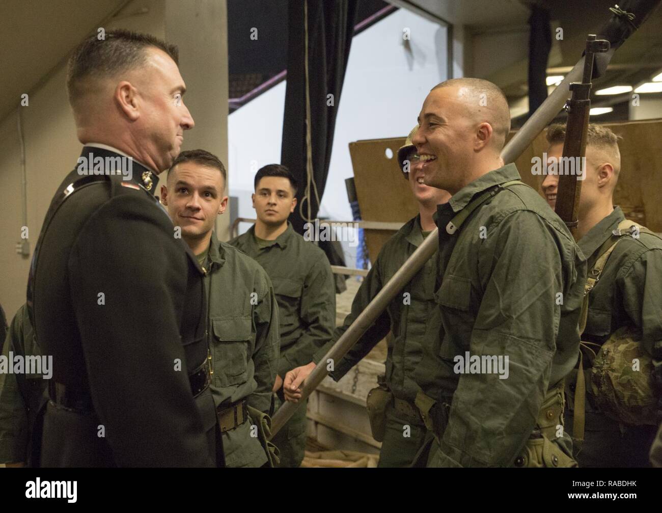 Chief Warrant Officer 3 Michael J Smith (left), band officer of Marine ...