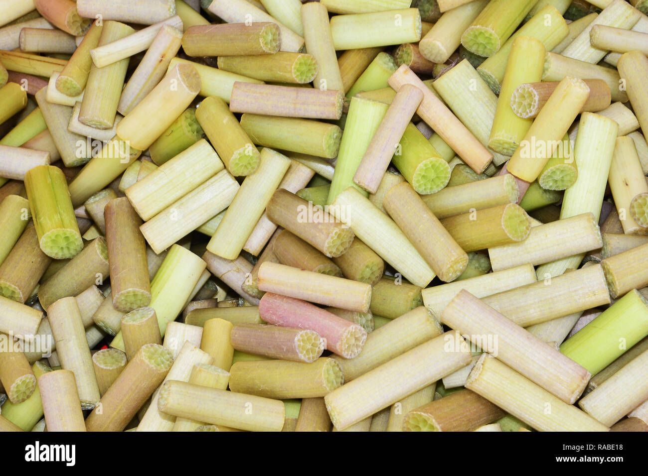 Lotus stem for cooking Stock Photo - Alamy