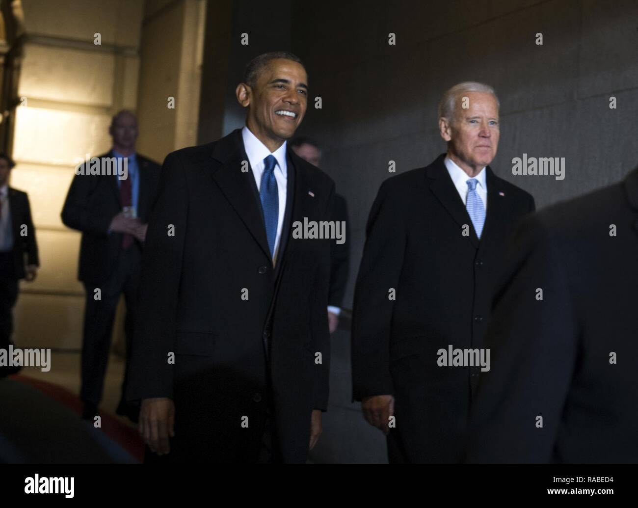 U.S. President Barack Obama and U.S. Vice President Joe Biden head ...