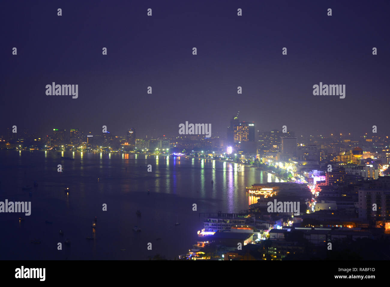 The building and skyscrapers in Pattaya,Thailand. Pattaya city is ...