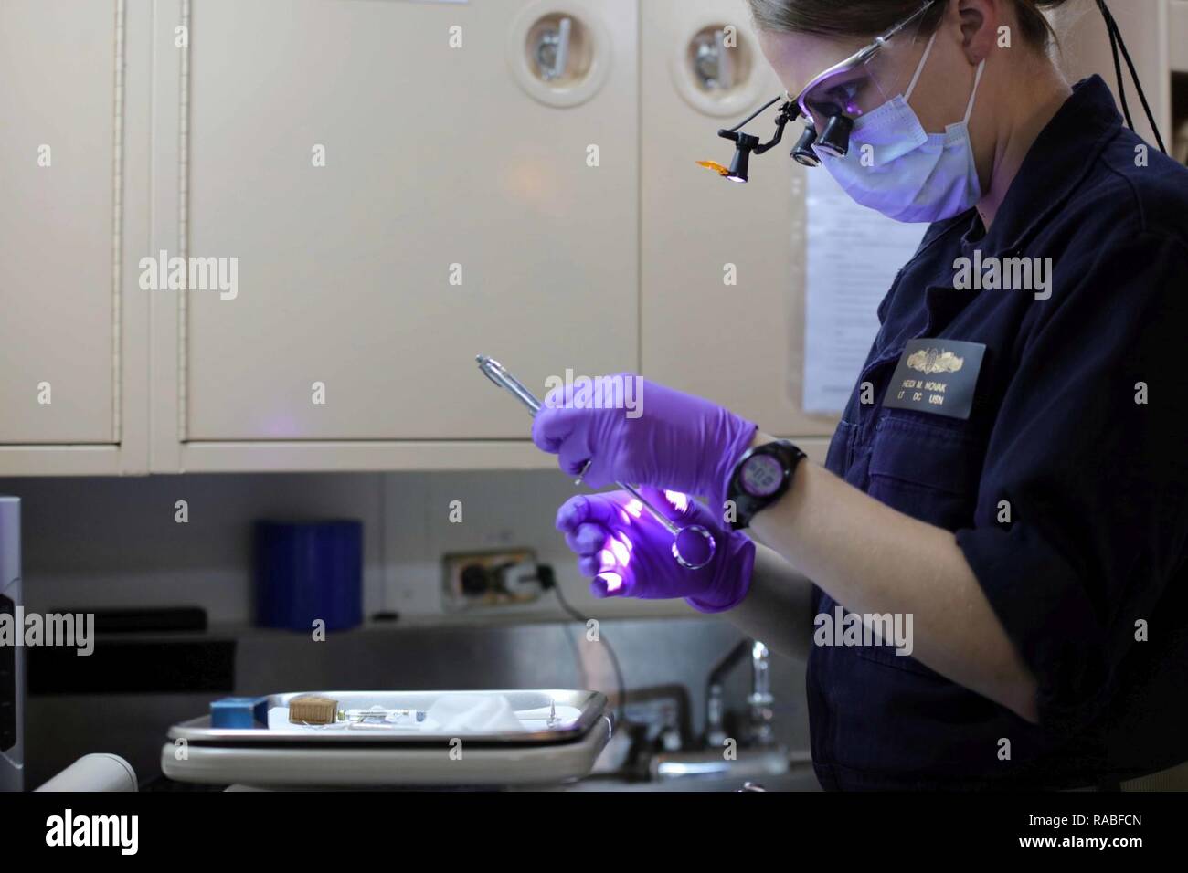 ATLANTIC OCEAN (Jan. 21, 2017) Lt. Heidi Novak, dentist, assigned to ...
