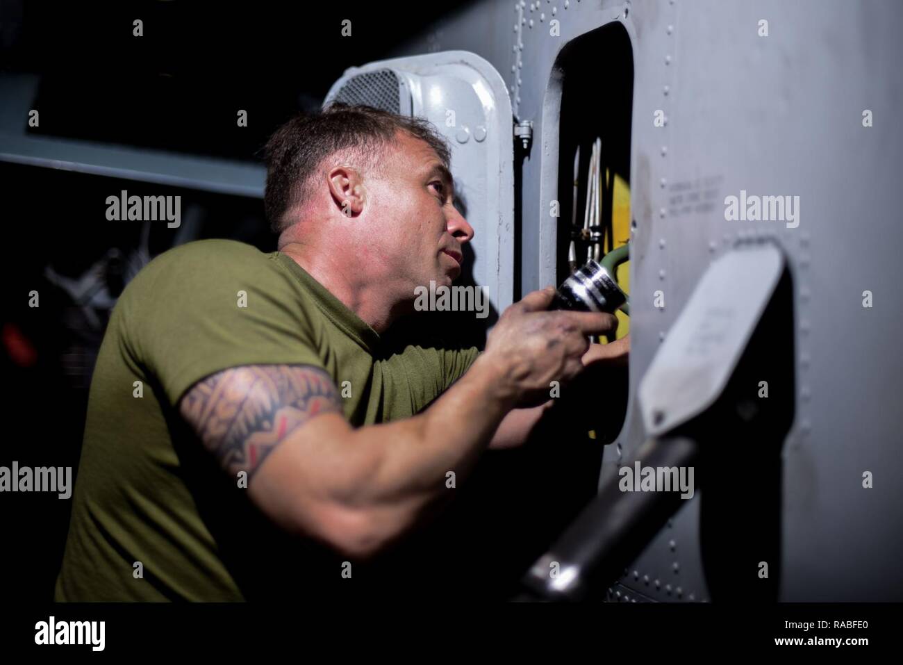 Atlantic Ocean (Jan. 22, 2017) Sgt. Micheal Kizer from Marine Medium ...