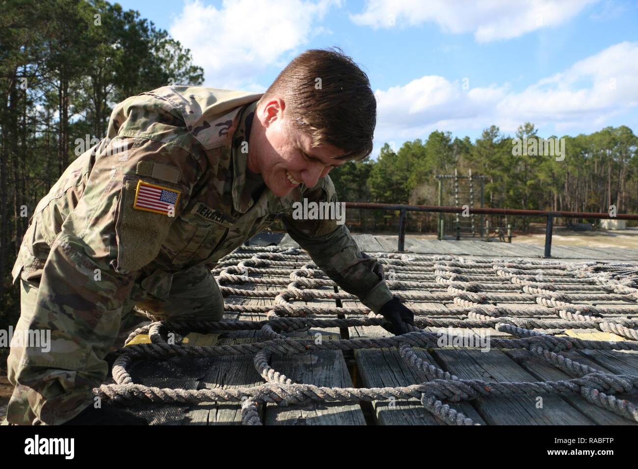 A Soldier with Headquarters and Headquarters Company, 703rd Brigade ...