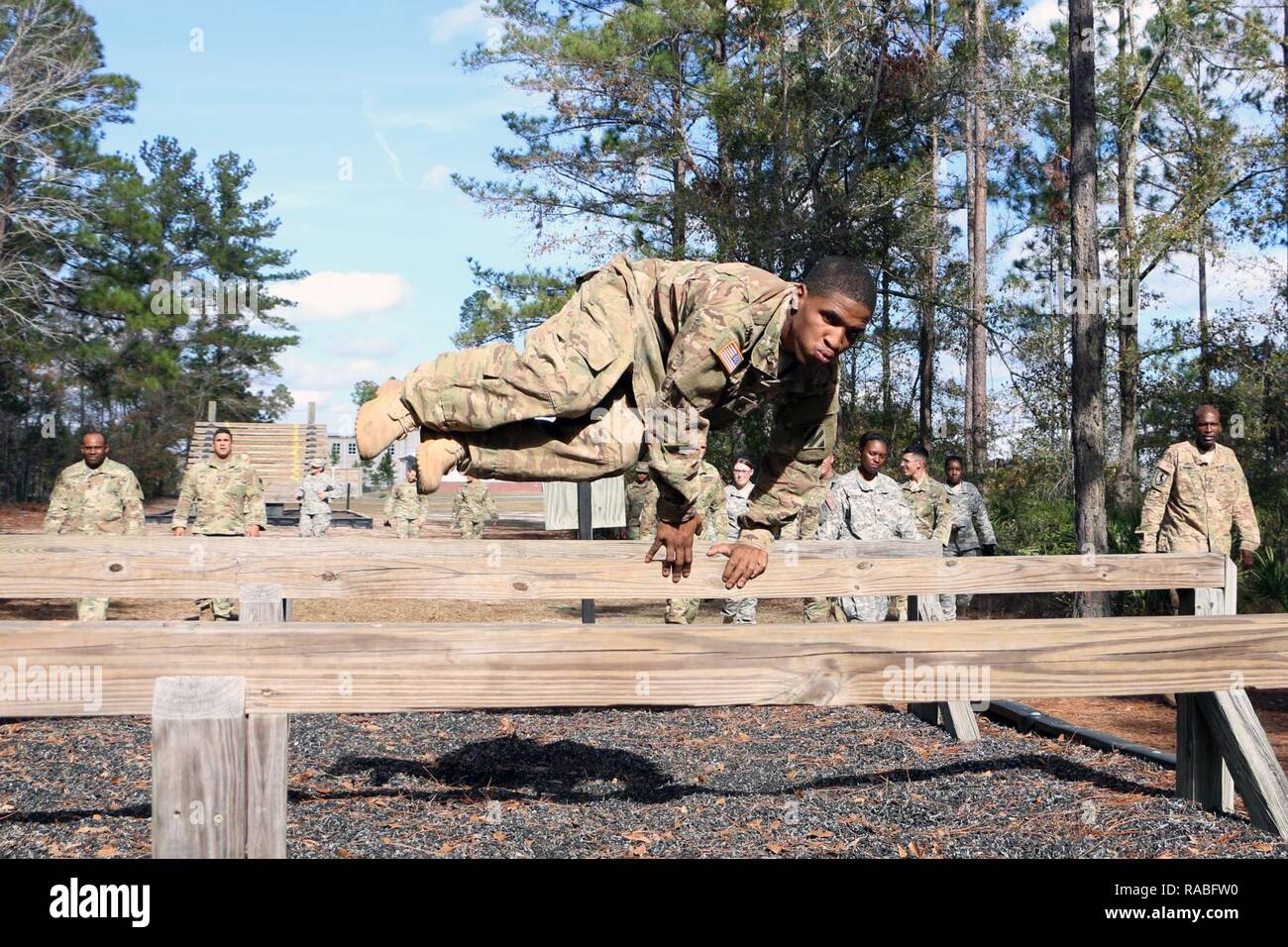 A Soldier with Headquarters and Headquarters Company, 703rd Brigade ...
