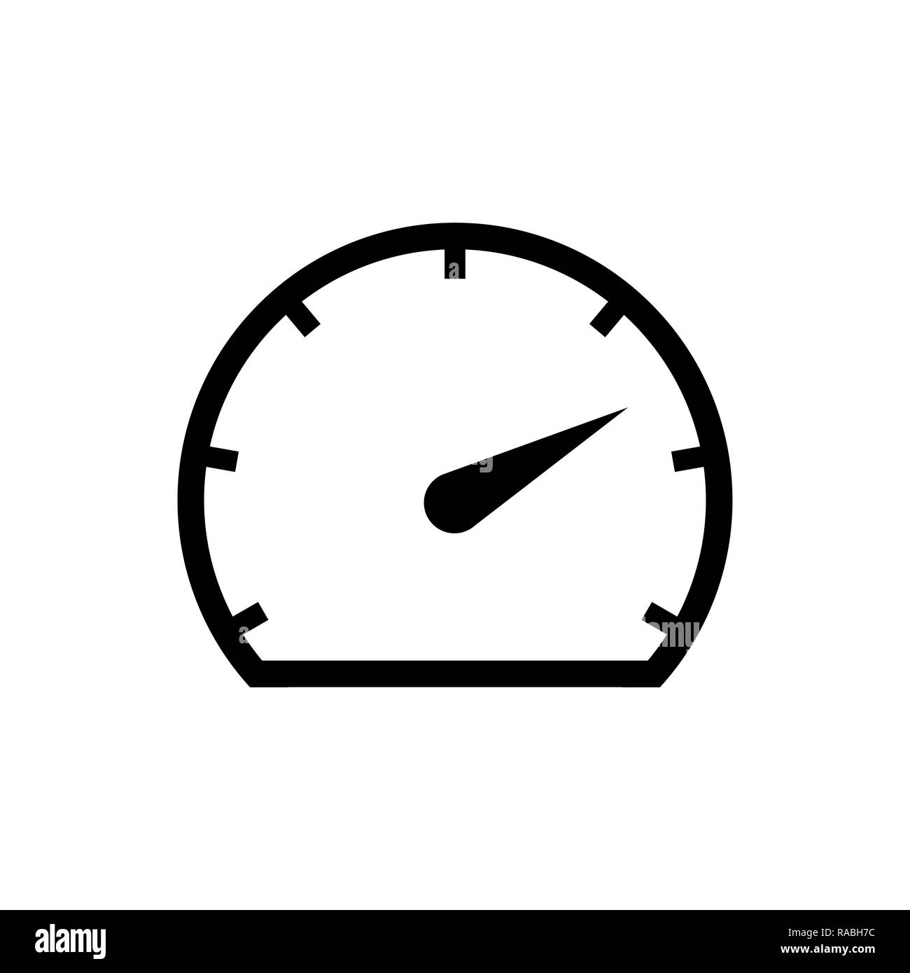 Speedometer Icon In Black Stock Vector Image And Art Alamy