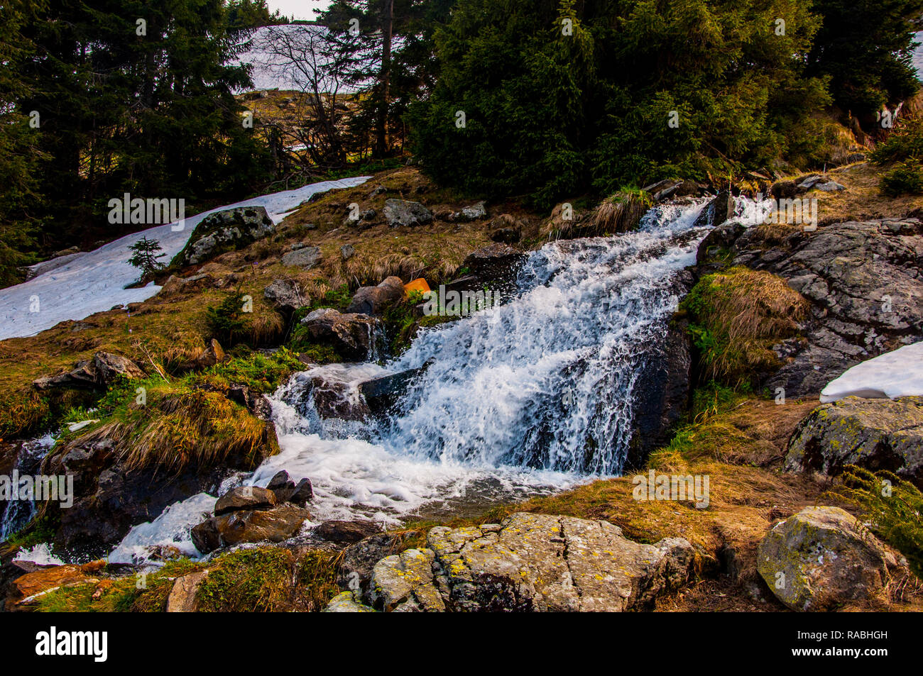 Mountain stream natural landscape at Vranica in Bosnia and Herzegovina ...