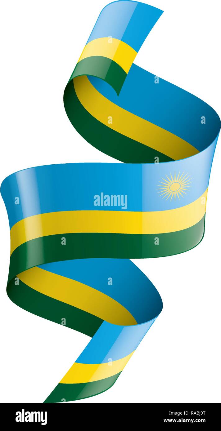 Rwanda flag, vector illustration on a white background Stock Vector ...