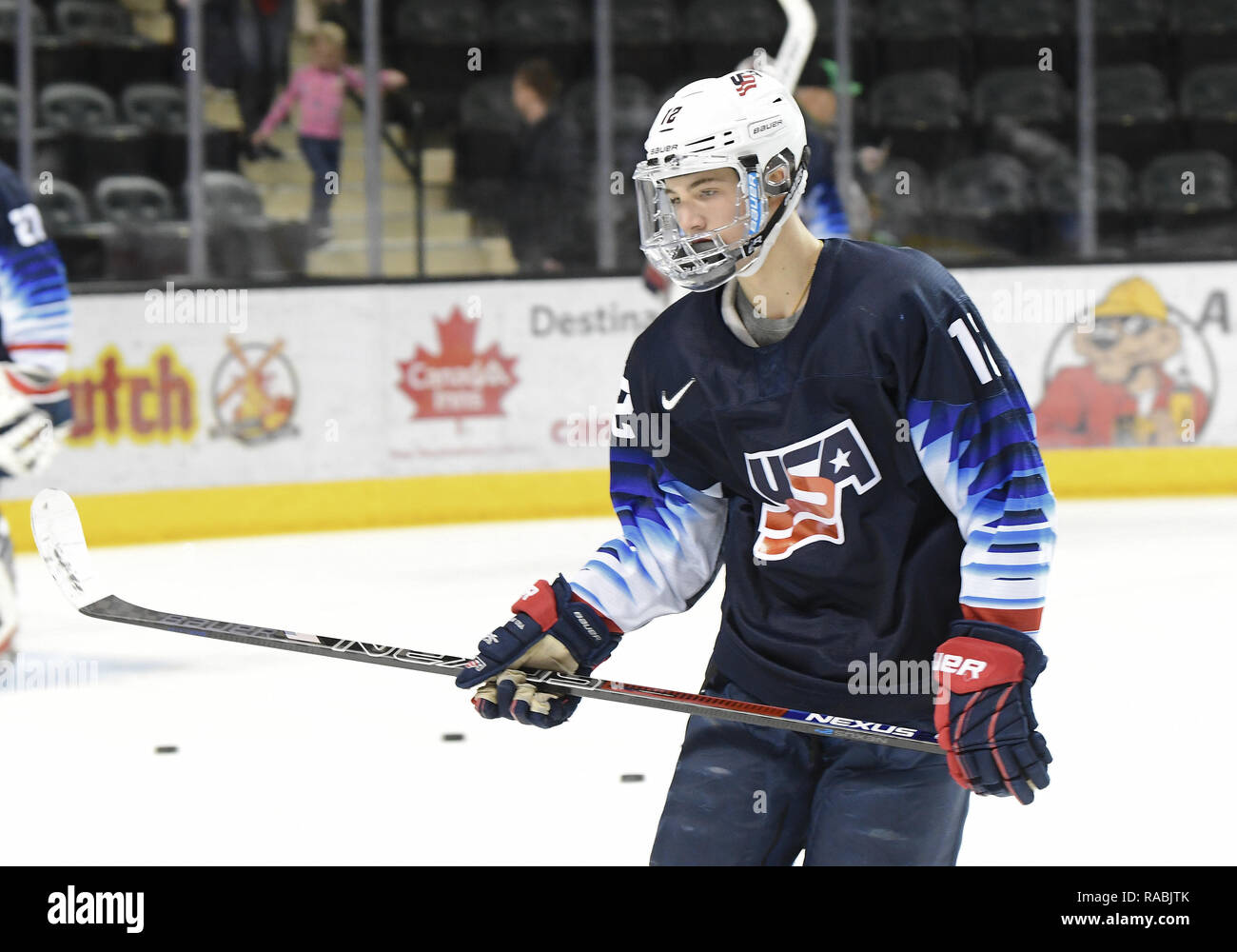 December 29, 2018 US National Under 18 team forward Ryder Rolston (12 ...